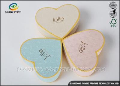 China Heart Appearance Cardboard Jewelry Boxes , Cardboard Candy Boxes Eye Catching for sale