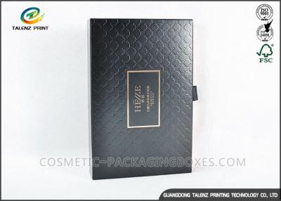 China Magnetic Closure Black Cardboard Boxes , Square Gift Boxes For Hair Straightener for sale
