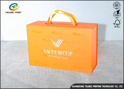 China Luxury Cardboard Jewelry Gift Boxes Customized Size With Ribbon Handles for sale