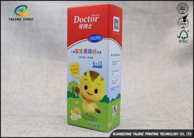 China De rechthoekige Verpakkende Doos van de Vormtandpasta met van het Drukembleem/Karton Giftdozen Te koop
