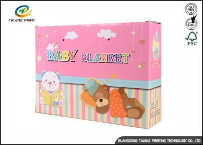 China Durable Corrugated Paper Soft Plush Toy Packaging Boxes With Window / Hand Length Handle for sale
