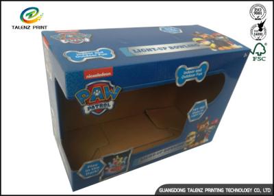China Plastic Window Corrugated Packaging Box For Baby Shoes Or Clothes for sale