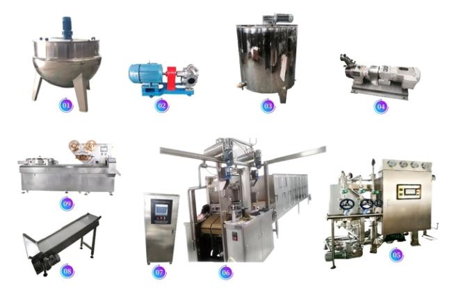 Servo Driving PLC Control Hard Candy Production Line Machines Industry Candy Making Lines 1