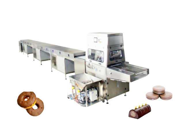 Chocolate Coating Machine Line Chocolate Enrobing Equipment Line Chocolate Fountain Coating Machinery 9