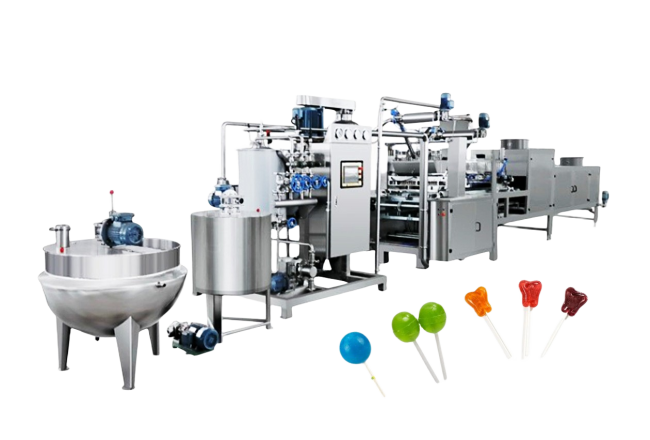 Professional Hard Candy Lollipop Production Line 150KG/300KG Per Hour Automatic 15-50KW 0