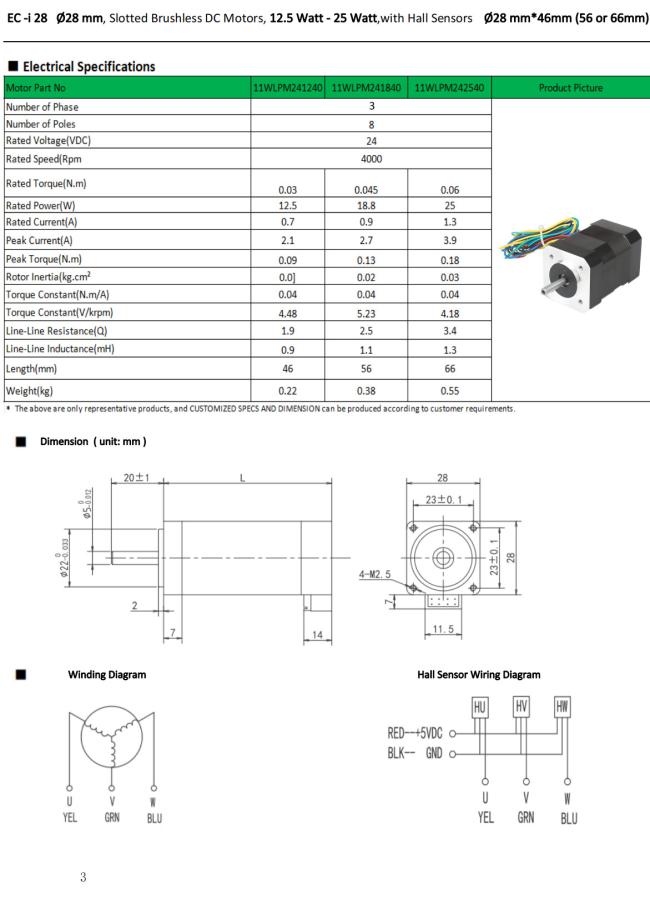 NEMA 11 BRUSHLESS DC MOTORS