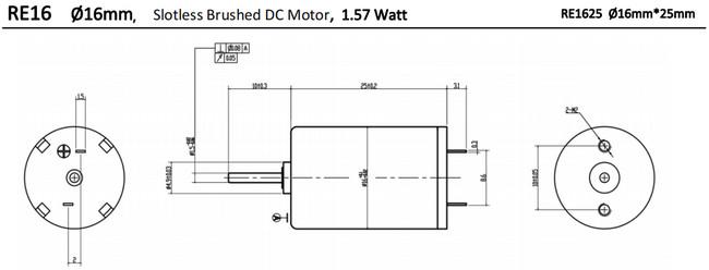 16mm dc motor