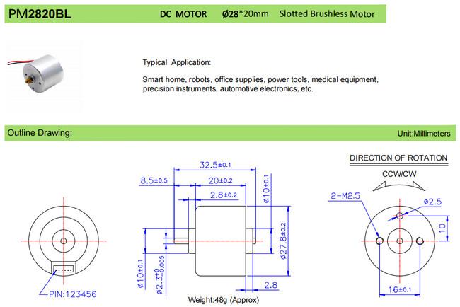 28mm brushless motor