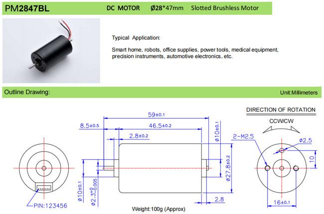 28mm dc brushless motor