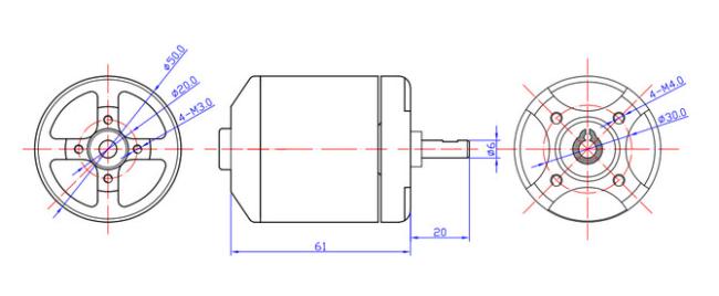 50mm outer Rotor brushless motor