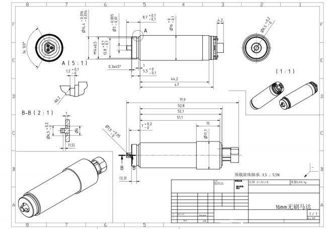 16mm Brushless Motor Footcare Podiatry Drill