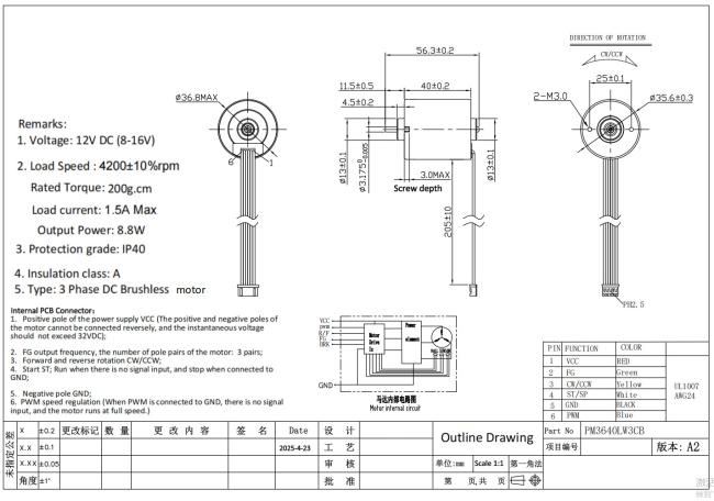 36mm bldc motor