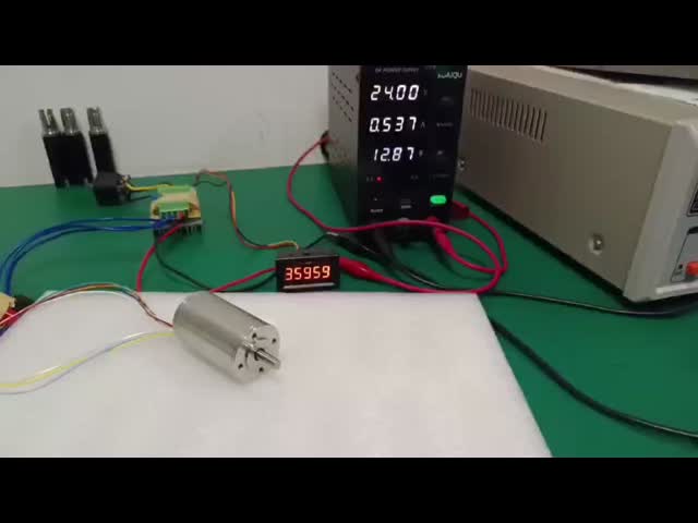 30 mm Coreless BLDC motor 448.9W 162.6N.m 26349RPM 24V 48V