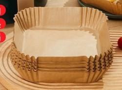 Cina Fodera di carta 50Pcs del quadrato della friggitrice eliminabile termoresistente dell'aria che cuoce non la stuoia del bastone in vendita