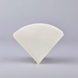 Cina Il caffè a forma di cono naturale eliminabile delle carte da filtro del caffè V60 filtra 100PCS per borsa in vendita