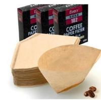 China Biodegradable Unbleached Cone Coffee Filter 8 - 12 Cup for sale