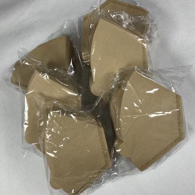Cina Non candeggiato tutti i filtri da caffè concimabili naturali # 4 a forma di cono in vendita