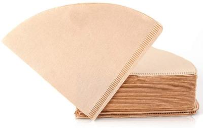 China Gotejamento Filtro de café em forma de V Branco Marrom Papel de filtro de café branqueado V60 à venda