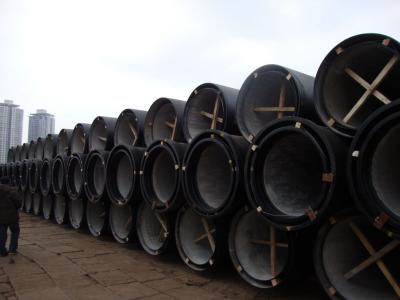 China ISO2531, EN545 Standard Black Ductile Iron Pipes For Water Supply K8, K10 Class for sale