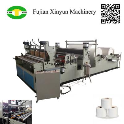 China Full automatic punching small toilet roll paper making machine for sale