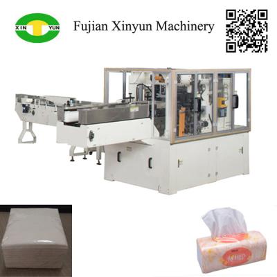 China Automatic soft facial tissue and napkin paper plastic film packing machine for sale