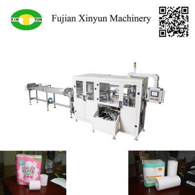 China Automatic multi rolls toilet paper and kitchen towel paper packing machine for sale