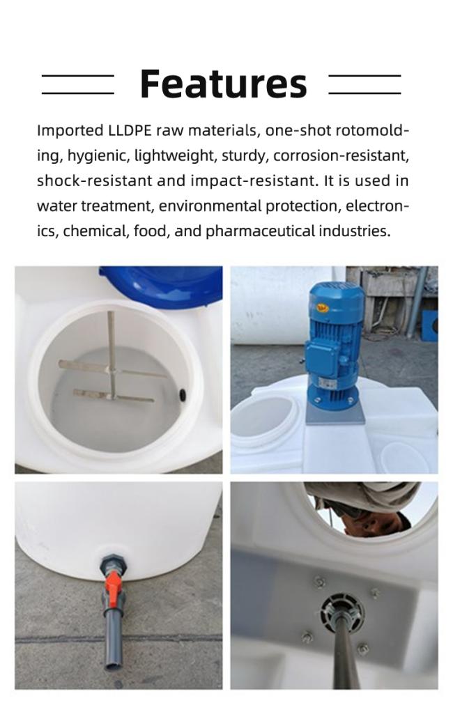 Industrial water treatment chemical storage tank installation
