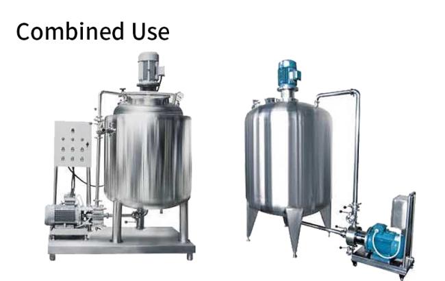 Movable high shear mixer operating in industrial production facility