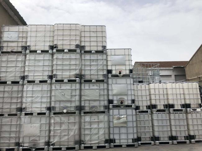 IBC Tote Tank in industrial application showing practical use