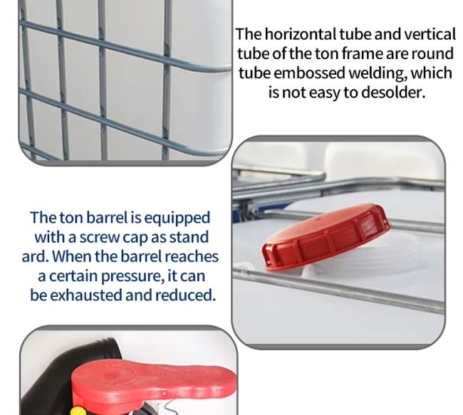 Close-up of IBC Tote Tank pressure release mechanism