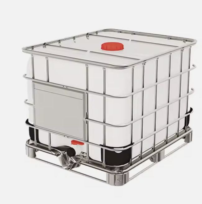 HDPE IBC Tote Mixing Vessel design diagram showing container structure