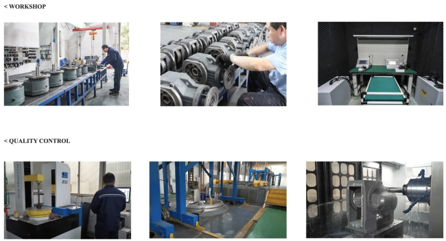 Manufacturing workshop for cycloidal gear reducers