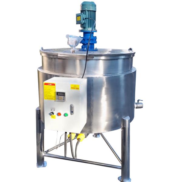 Quality Liquid Blending Ss Mixing Tank Electric Heating Jacketed Mixing Tank 220V - 480V for sale