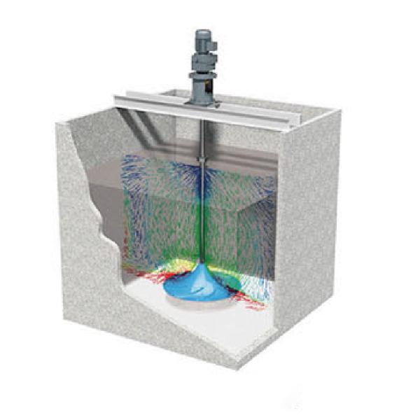 Quality Sewage Treatment Plant Submersible Tote Agitator Mixer High Speed For Aeration for sale