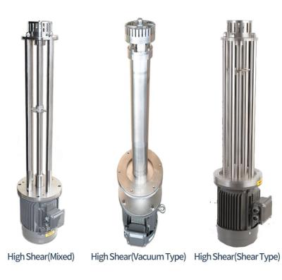 China Stainless Steel Portable IBC Mixer Agitator Cosmetic High Shear Homogenizer Pneumatic Lifting for sale