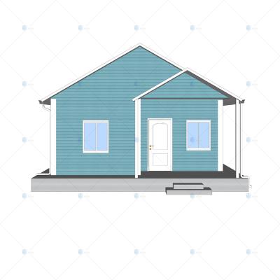 China Heya-2B02-B China 2-room sandwich panel house shipping prefab design for sale