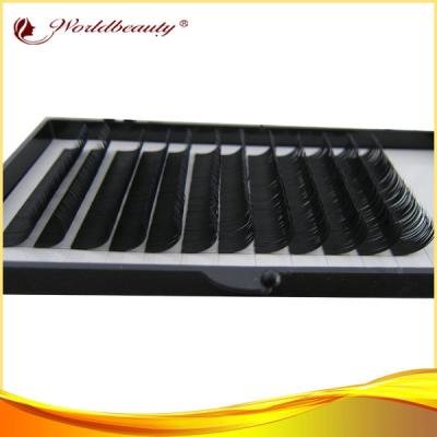 China Black Individual J curl Mink Eyelash Extensions Strip For Girls for sale