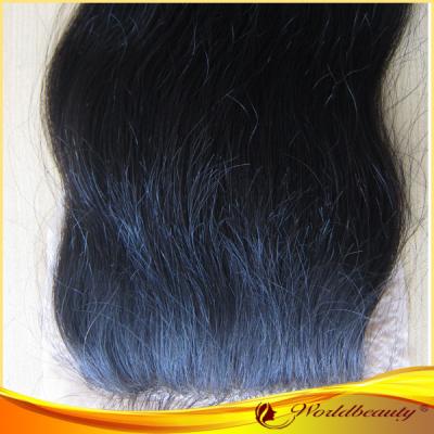 China 12 Inch Straight Human Hair Top Closure Remy With No Shedding for sale