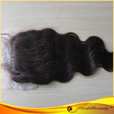China Body Wave Human Hair Top Closure for sale