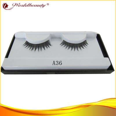 China Comfortable Handmade Natural False Eyelashes A36 For Women for sale