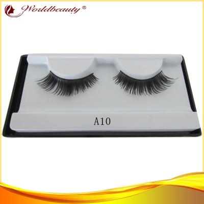 China 100% Handmade Natural False Eyelashes , Comfortable Strip Eyelashes A10 for sale