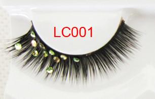 China Luxury Thin Mink Fur Eyelashes Reusable With Crystal Natural Band for sale