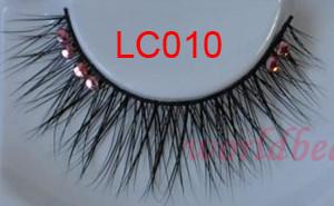 China Black Siberian Mink Fur Eyelashes Handmade With Soft Black Band & Crystal for sale