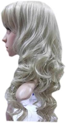 China Mixed Color Bang Long Human Hair Full Lace Wigs / Body Wave Synthetic Wigs for sale