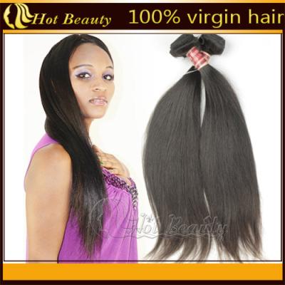 China 22 Inch Virgin Peruvian Human Hair Extensions , Weft Straight Hair for sale