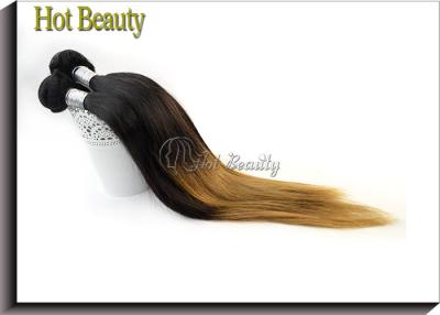 China Peruvain Silk Straight Ombre Human Hair Extensions No Shedding SGS BV for sale