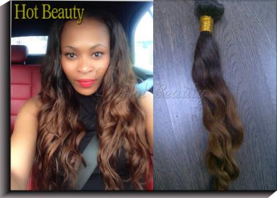China Curly Ombre Human Hair Extensions , Customized Virgin Brazilian Hair for sale