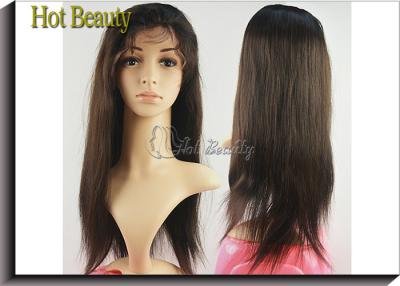 China Straight Remy Human Hair Front Lace Wigs With Baby Hair Around for sale