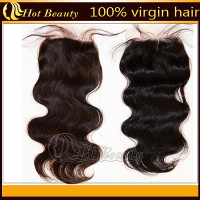 China Chinese Human Lace Top Closure Natural Tangle Free 130% Hair Density for sale