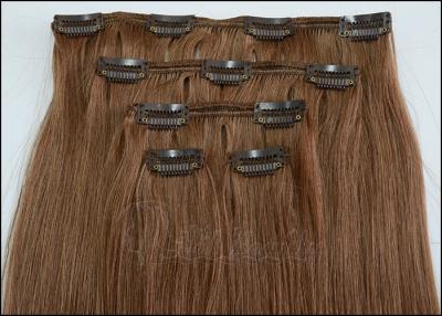 China Fast delivery 613 100% Human Real Hair Clip In Hair Extensions European Straight for Lady for sale